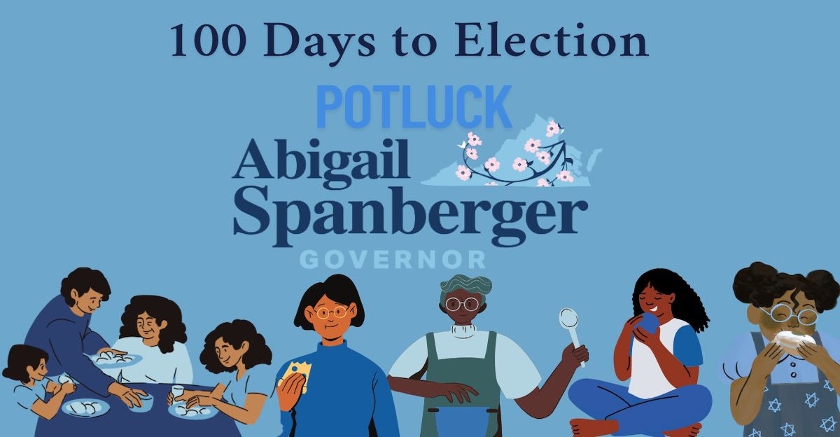 100 Days Until Election Day Potluck in Harrisonburg! · Spanberger for ...
